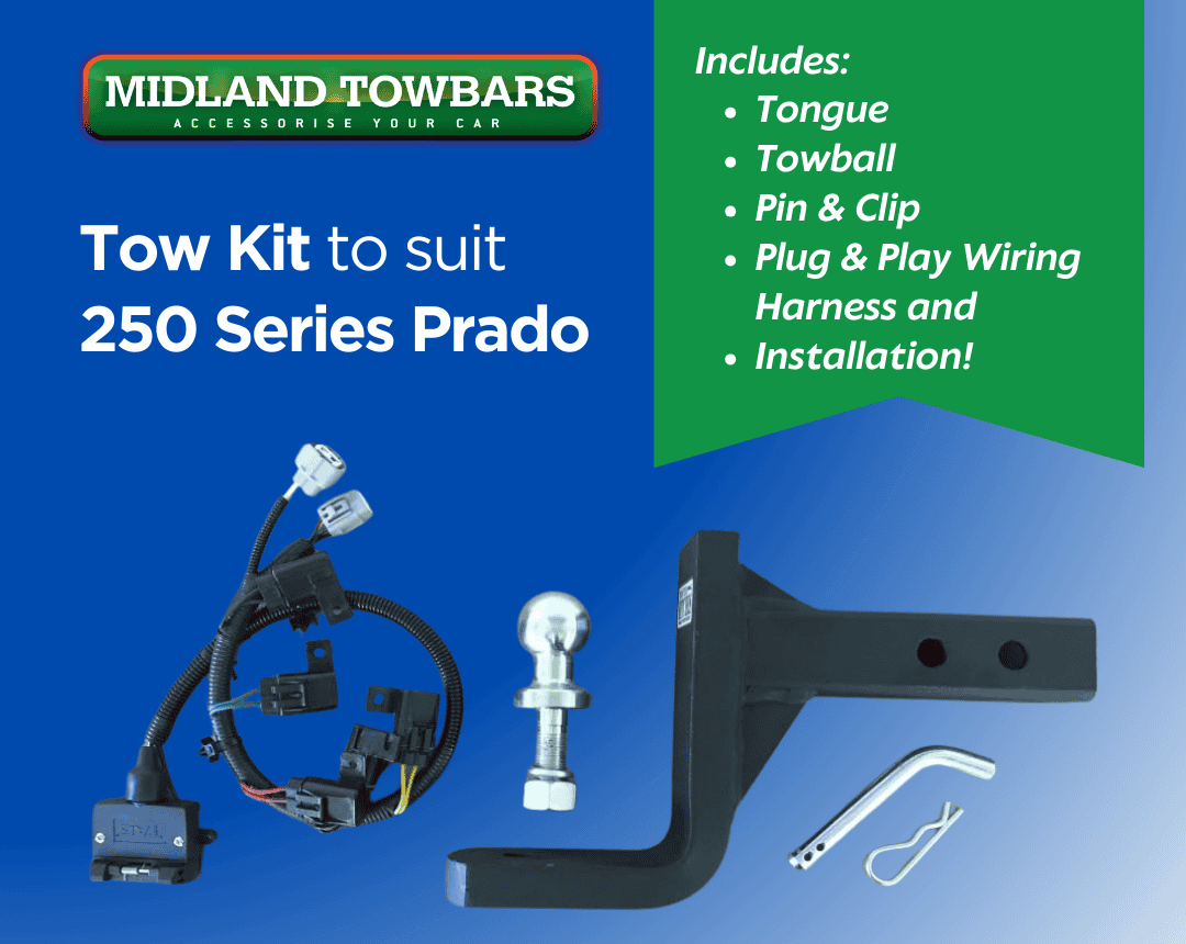 250 Series Prado Tow Kit - Midland Towbars .. - Midland Towbars